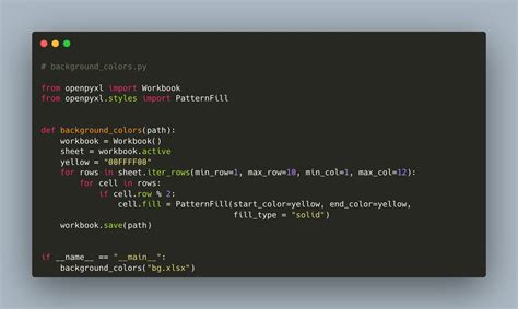 Styling Excel Cells With Openpyxl And Python