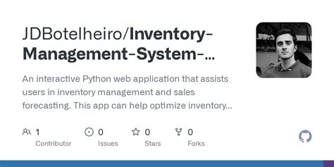 GitHub JDBotelheiro Inventory Management System Simulation An Interactive Python Web