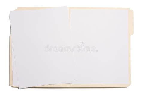 Blank File Folder Stock Image Image Of Information Data 13628697