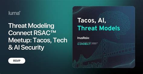 Threat Modeling Connect Rsa 2025 Meetup Tacos Ai Security And Threat… Threat Modeling Connect
