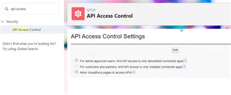 Strengthen Salesforce Org Security Enabling Api Access Controls Apex