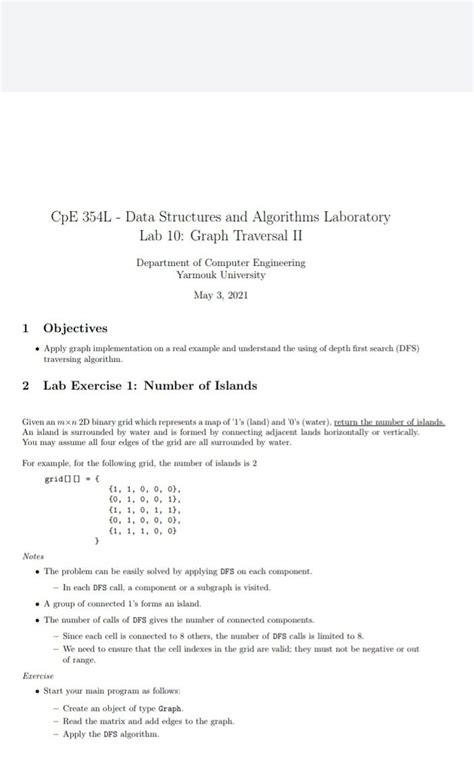 Solved Cpe 354l Data Structures And Algorithms Laboratory