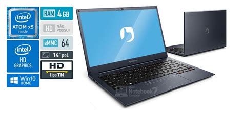 Positivo Motion Plus Q464B Intel Atom X5 RAM 4 GB EMMC 64 GB