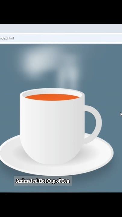 Animated Hot Cup Of Tea Using Html And Css Only Css Animated Effects