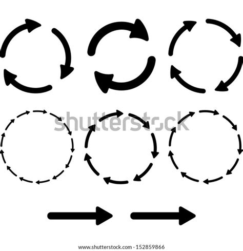 Arrow Pictogram Refresh Reload Rotation Loop Stock Vector Royalty Free