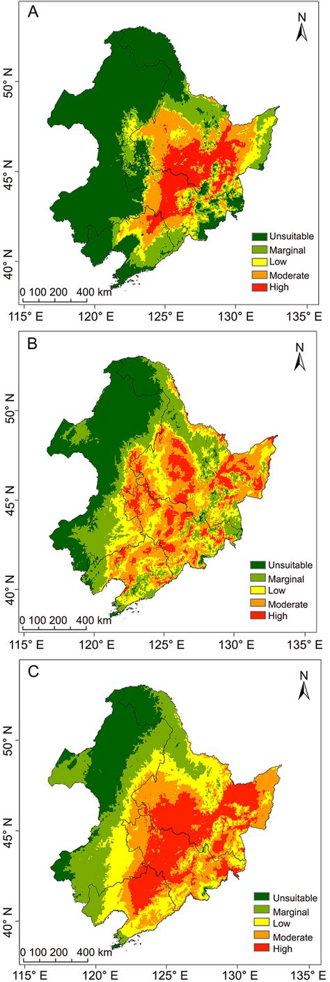 − Potential Distribution Of Soybean Based On Different Niche Models Download Scientific