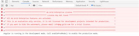 Help Needed For Error Message All Ag Grid Enterprise Features Are Unlocked · Issue 127 · Ag