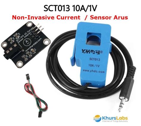 Jual Sct013 010 10a 1v Non Invasive Ac Current Sensor Arus Klem Transformer Board Only Di