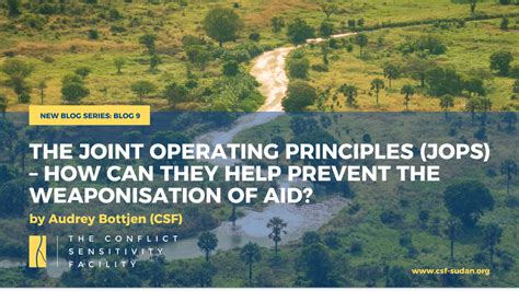 The Joint Operating Principles Jops How Can They Help Prevent The