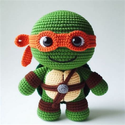 Amigurumi Ninja Turtle Pattern Free Ninja Turtle Crochet Pattern