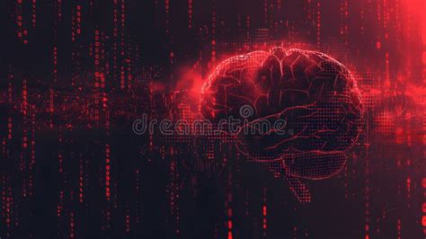 Neural Code Network Ai Brain Concept Stock Illustration