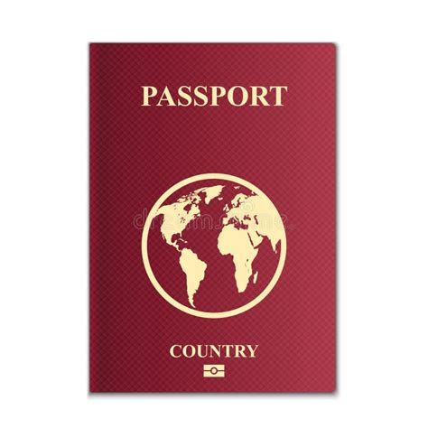 Creative Illustration Of Passports With Globe Map Isolated On