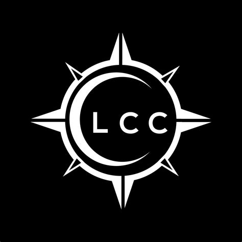 Lcc Creativo Iniciales Letra Logotipolcc Resumen Tecnología Circulo