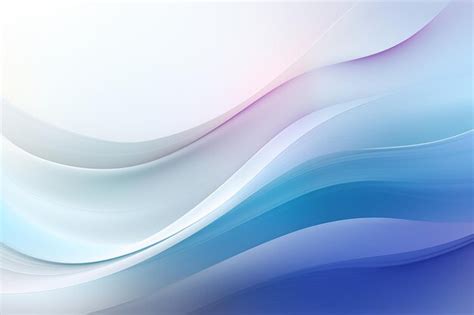Abstract Fluid Wave Design With Gradient Colors In Blue And Purple Hues Premium Ai Generated Image