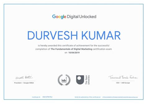 ashish yadav on linkedin the fundamental of digital marketing certificate