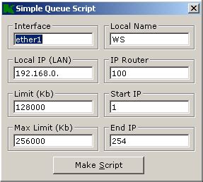 Mikrotik Script Maker
