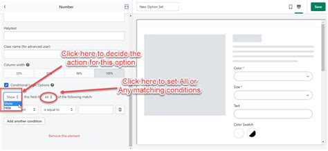 Create Conditional Logic Options