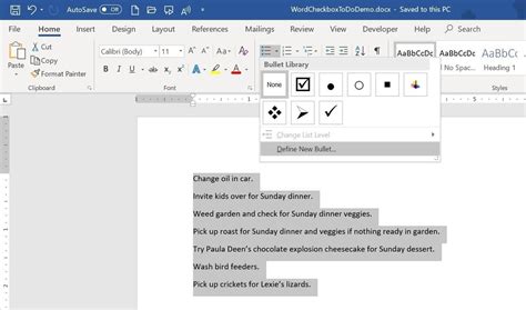 How To Put A Clickable Checkbox In Word Printable Timeline Templates