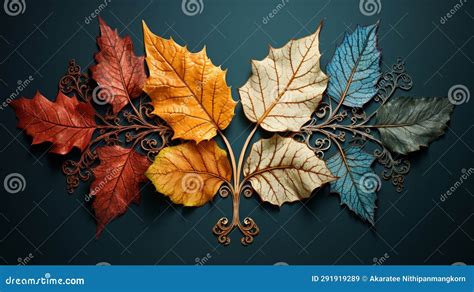 Colorful Leaf Season Change Concept Stock Illustration Illustration Of Nature Autumn