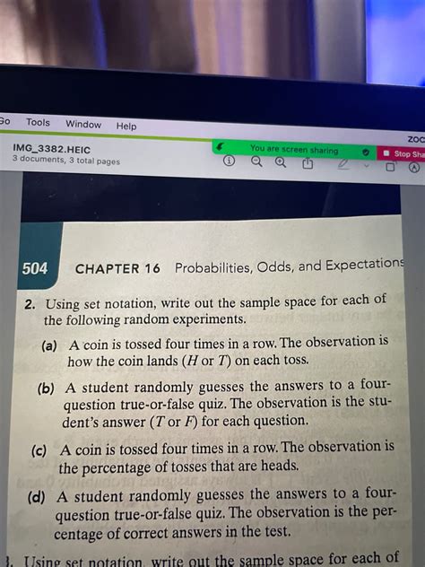 Answered 2 Using Set Notation Write Out The Bartleby