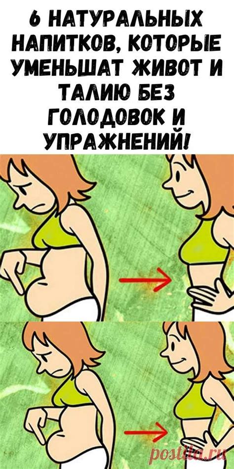 6 натуральных напитков, которые уменьшат живот и талию без голодовок и ...