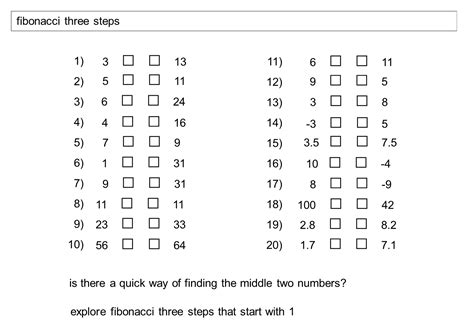 Median Don Steward Mathematics Teaching Fibonacci Sequences And Equations