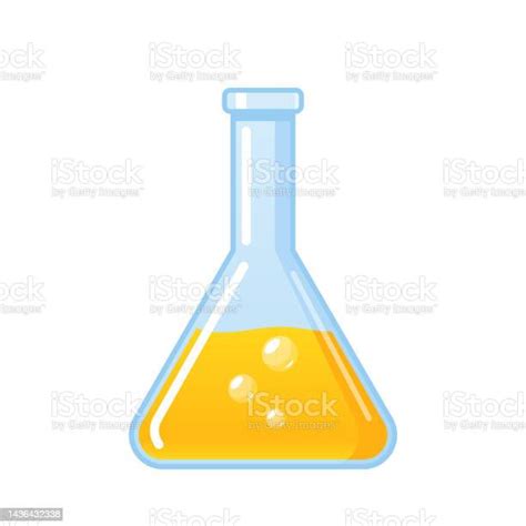 화학 플라스크 아이콘 흰색에 고립 유리 비커 튜브 또는 노란색 피즈 액체가있는 플라스크 화학 장비 비커에 대한 스톡 벡터 아트 및 기타 이미지 Istock
