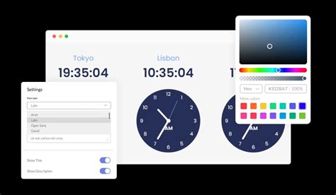 world clock widget free and works on any website