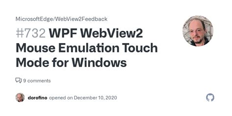 Wpf Webview2 Mouse Emulation Touch Mode For Windows · Issue 732