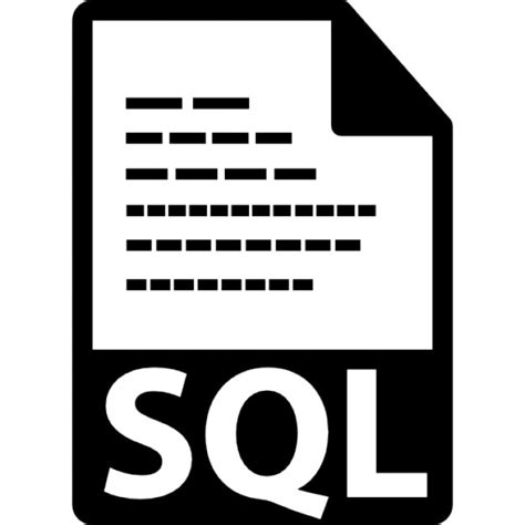 Sql File Format Symbol Icons Free Download