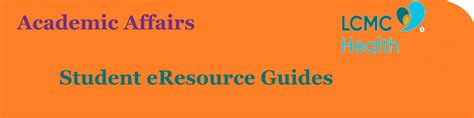 Lcmc Student Resource Guide