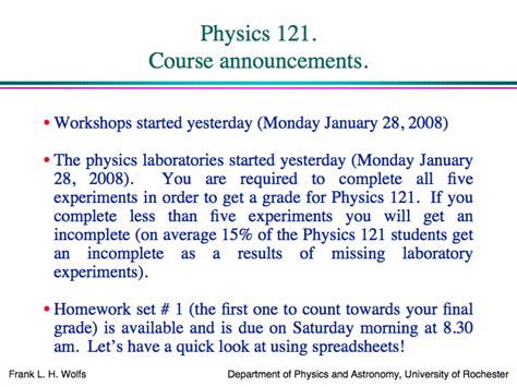 PowerPoint Presentation Physics Lecture