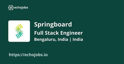 Springboard Is Hiring Full Stack Engineer Ic Contractor Bengaluru India India Gcp React
