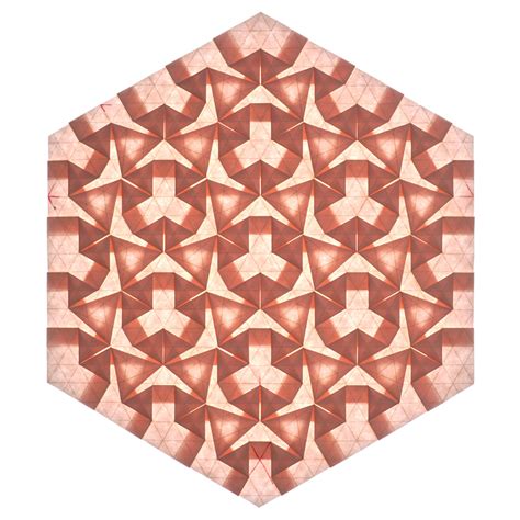 Triangle Centered Grids On Hexagons Gathering Folds
