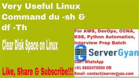 How To Clear Unwanted Disk Space Linux Server Disk Capacity Shows Full YouTube