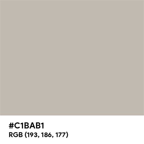 Perfect Greige Color Hex Code Is C1bab1