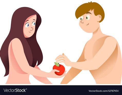 Adam And Eve Royalty Free Vector Image Vectorstock