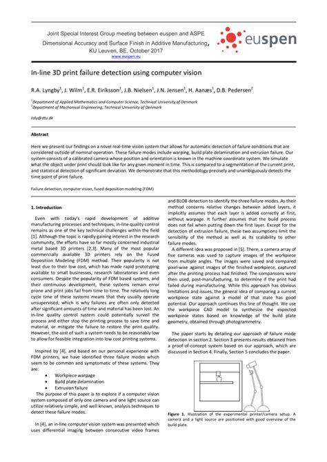 PDF In Line D Print Failure Detection Using Computer Vision