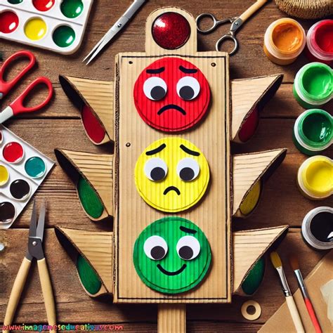 Ideas para hacer un Semáforo de las emociones Imagenes Educativas
