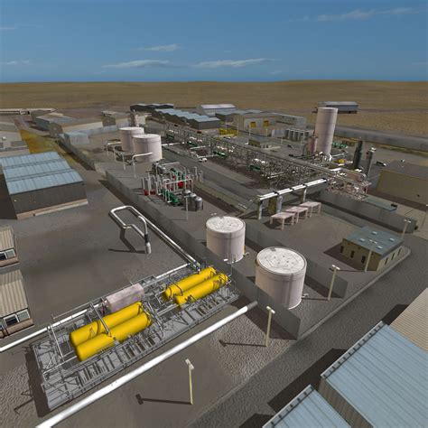 Oil Refinery 3d Model 90 Fbx Ma Free3d