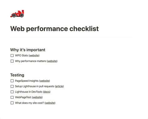Web Performance Checklist Css Tricks