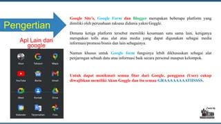 PANDUAN MEMBUAT WEBSITE DAN GOOGLE SITES Pptx