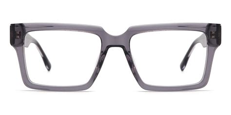 Claire Rectangle Grey Glasses For Men And Women Lensmart