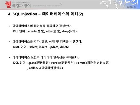 1 4 Sql Injection Sql Injection Select From