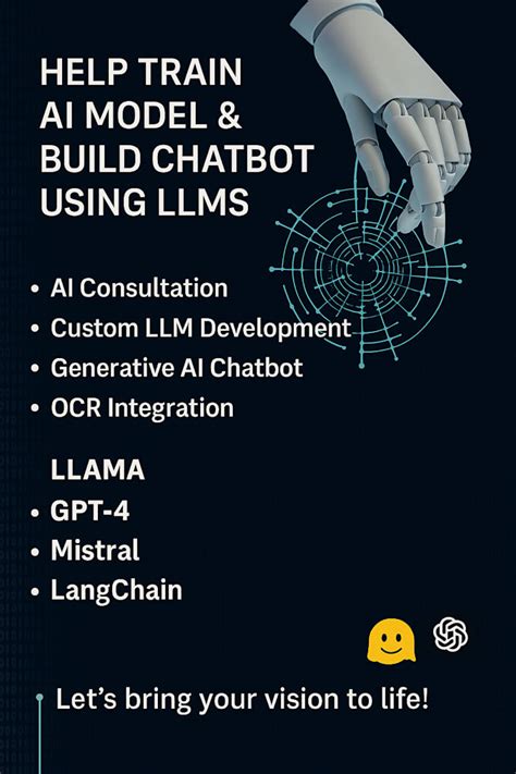 Train Ai Model Llm Machine Learning Generative Ai Ai Chatbot Openai Ocr Chatgpt By Sadiqsalma