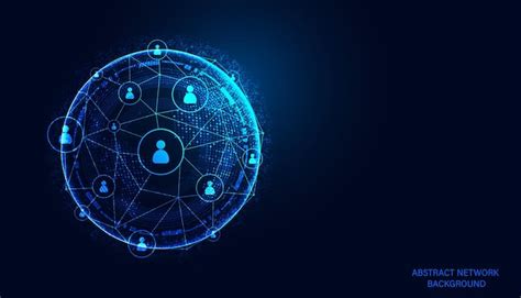 Premium Vector Abstract Network Connection Digital Hitech Digital