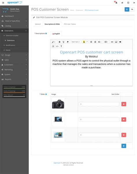 OpenCart Opencart POS Customer Screen