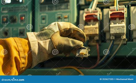 Close Up Of Fuse Switch Panel Action Manual Panel With Toggle