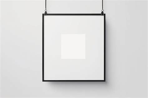 Hanging Signage Mockup With Blank White Empty Space For Placing Your Design Premium Ai