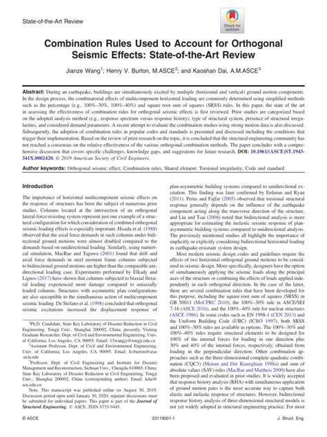 Orthogonal Seismic Pdf